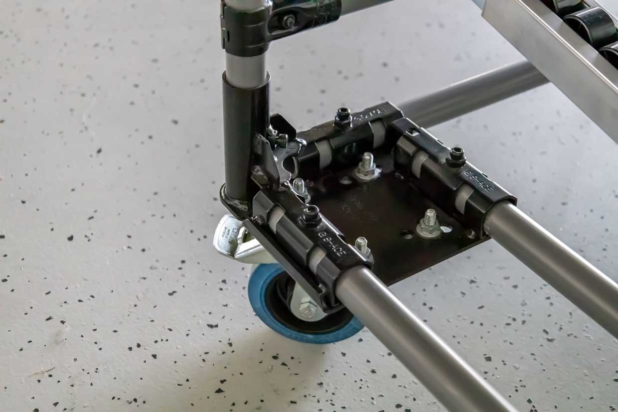 Steel pipe racking system for lean production| BeeWaTec