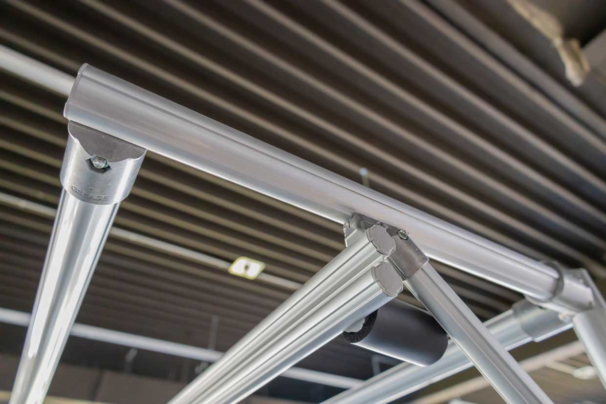 Aluminium pipe racking system for lean production| BeeWaTec