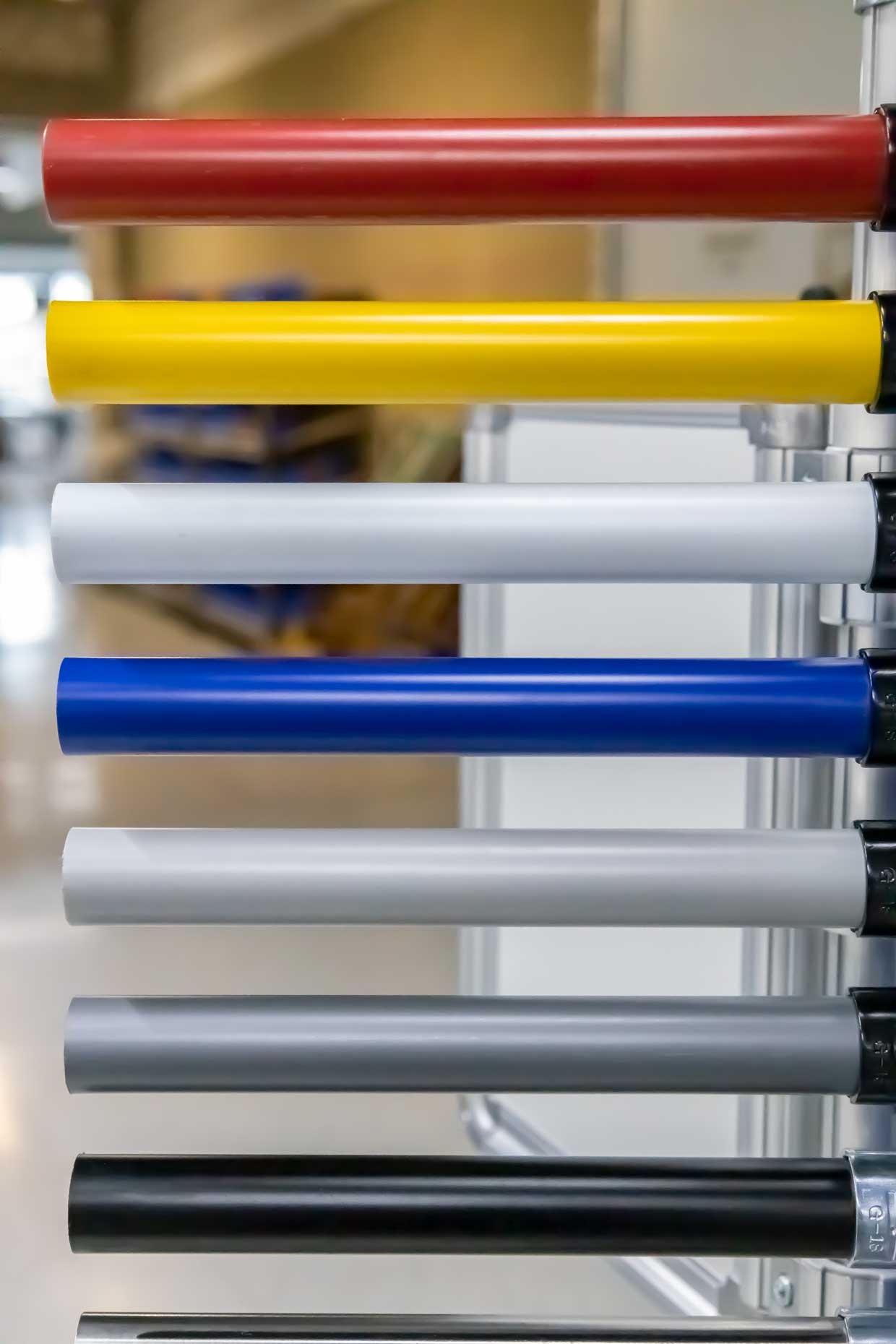 Steel pipe racking system for lean production| BeeWaTec