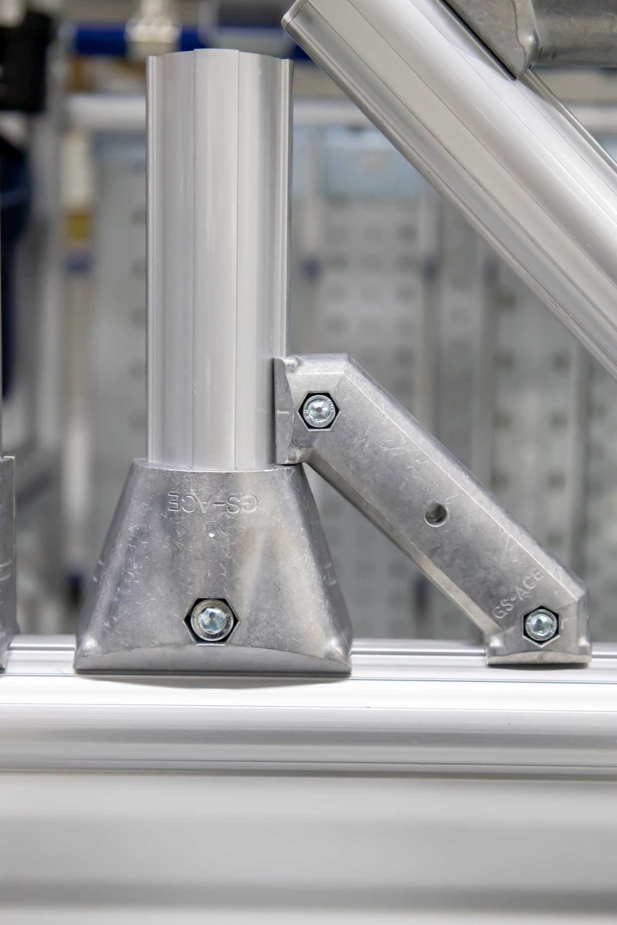 Aluminium pipe racking system for lean production| BeeWaTec