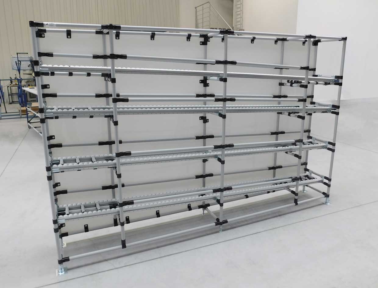 Flow racks for efficient storage | BeeWaTec