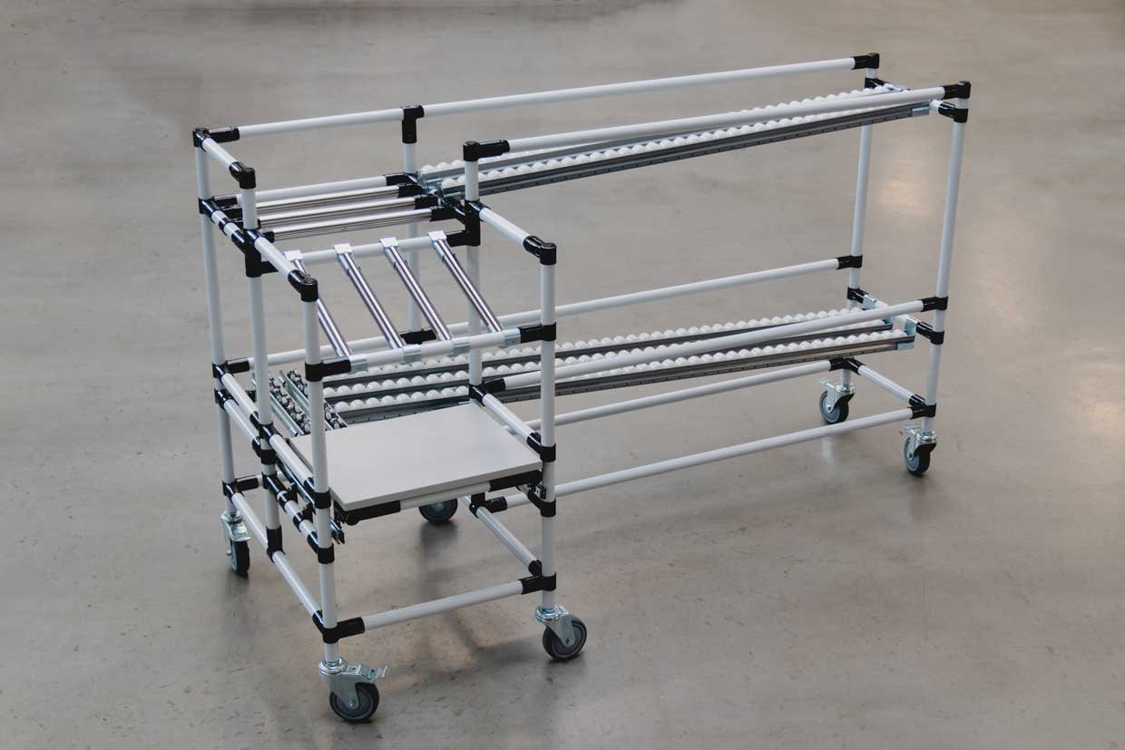 Flow racks for efficient storage | BeeWaTec